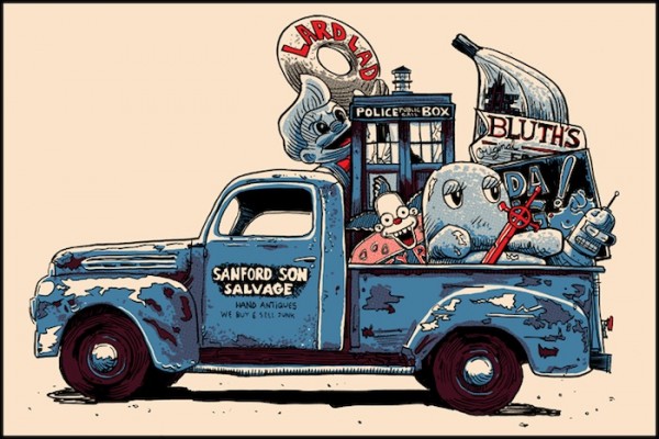 The Simpsons' Hometown Recreated in Screen Prints by Tim DoyleArthaus